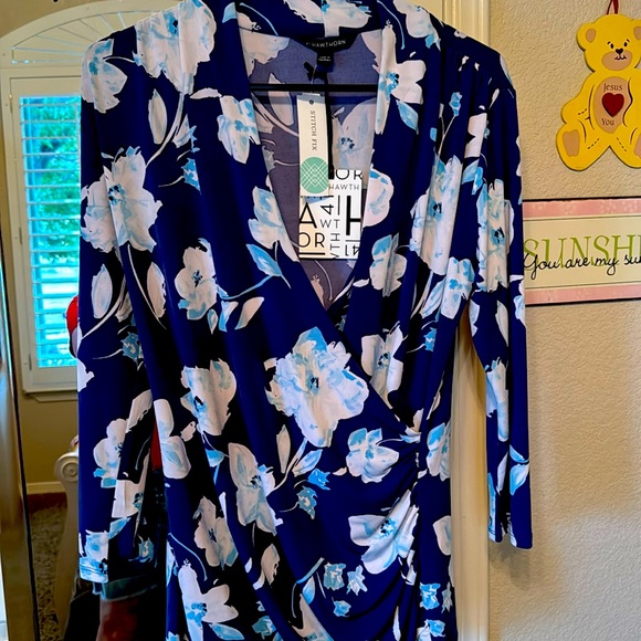 41 Hawthorn | Tops | Knit Stretch Bnwt Ladies Cross Top Rooshing On ...